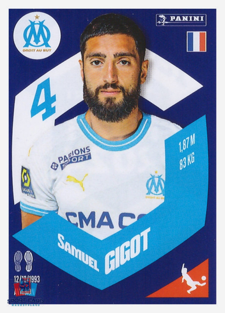Panini Foot 2024 #194 Samuel Gigot Olympique de Marseille