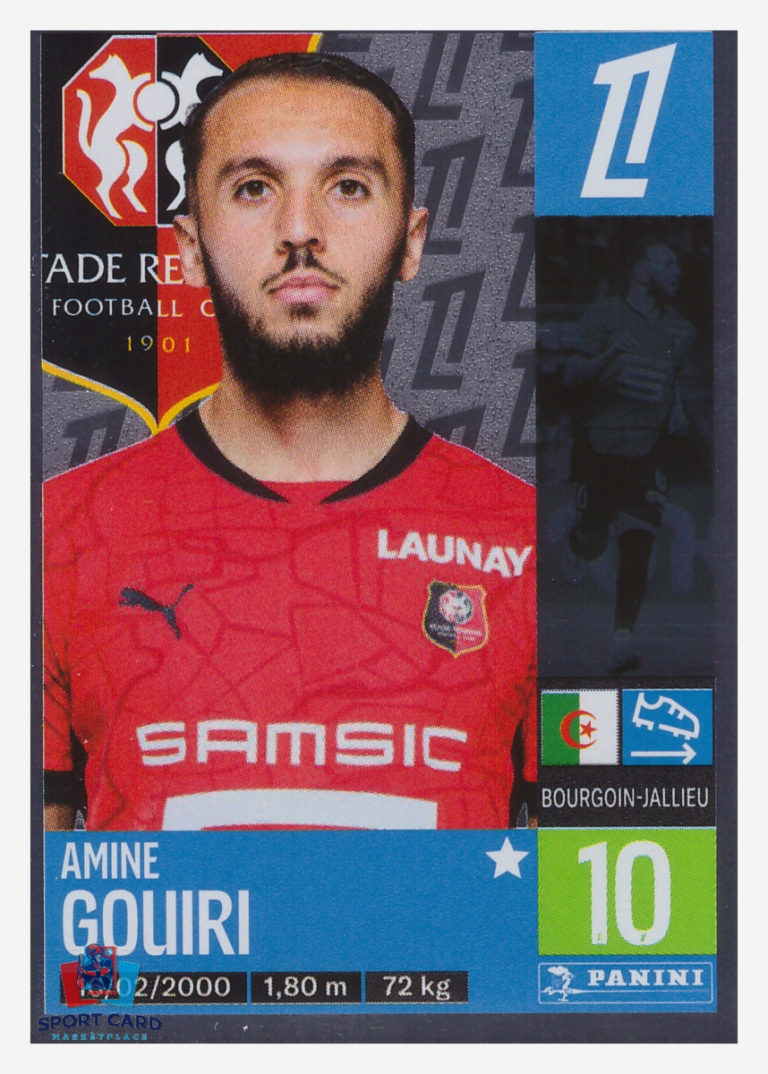 - Panini Foot 2025 – metal – Amine Gouiri / Stade Rennais FC #424 - La boutique de Mumbly